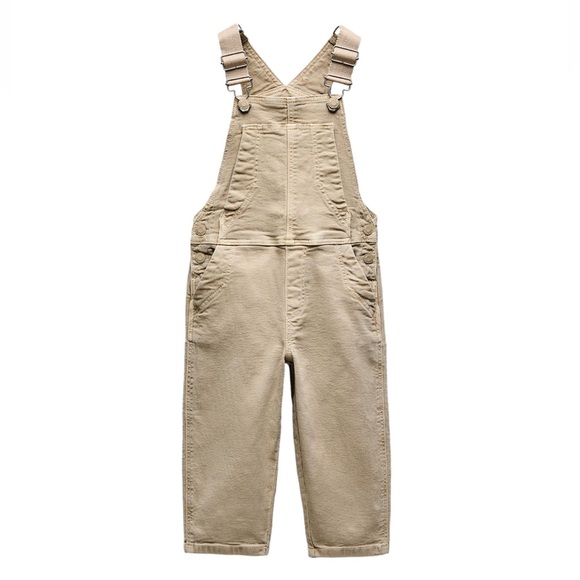 Zara | Bottoms | Zara Kids Tan Overalls | Poshmark